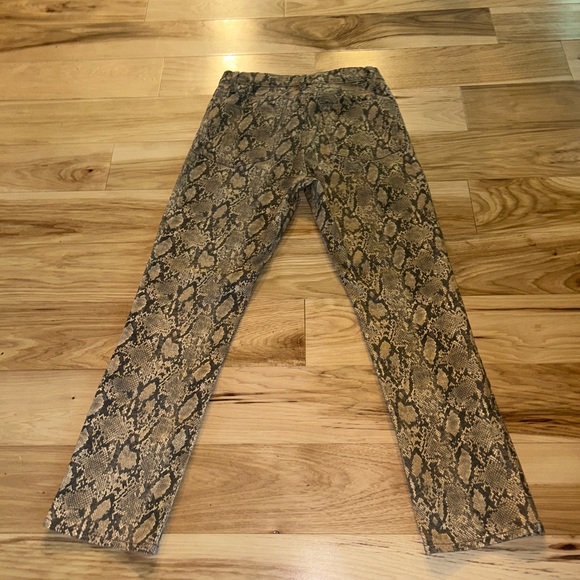 Frame Denim | Jeans | Nwot Frame Le Straight Coated Denim Snakeskin ...
